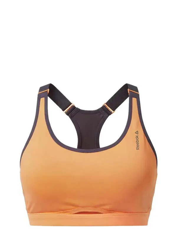 REEBOK Cutout Racerback Sports Bra - Orange