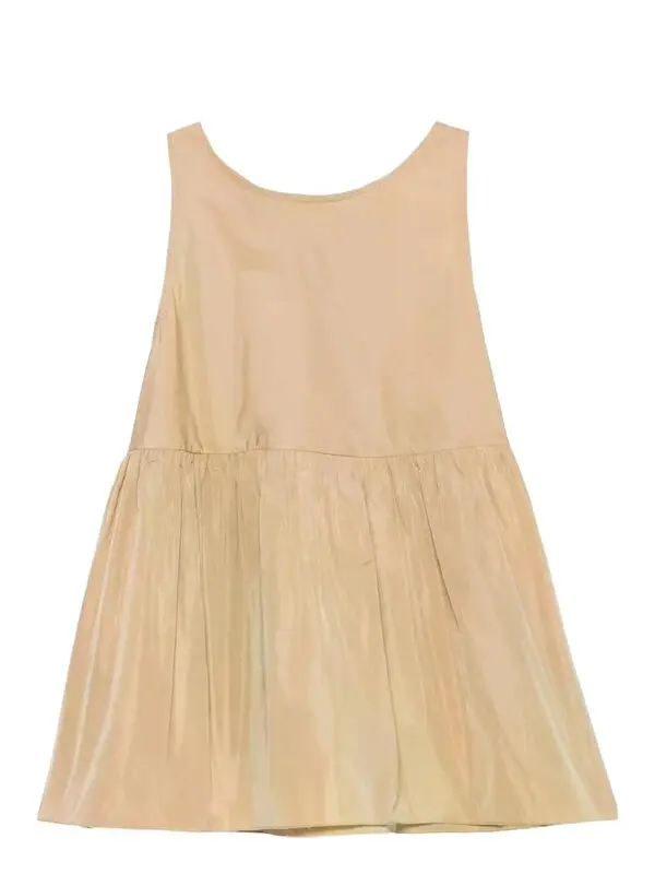 SUSANNE BOMMER Pleated Ribbon Top - Neutrals