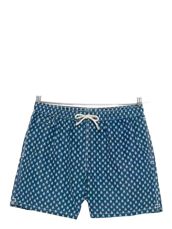 MC2 SAINT BARTH Printed Swim Shorts - Blue