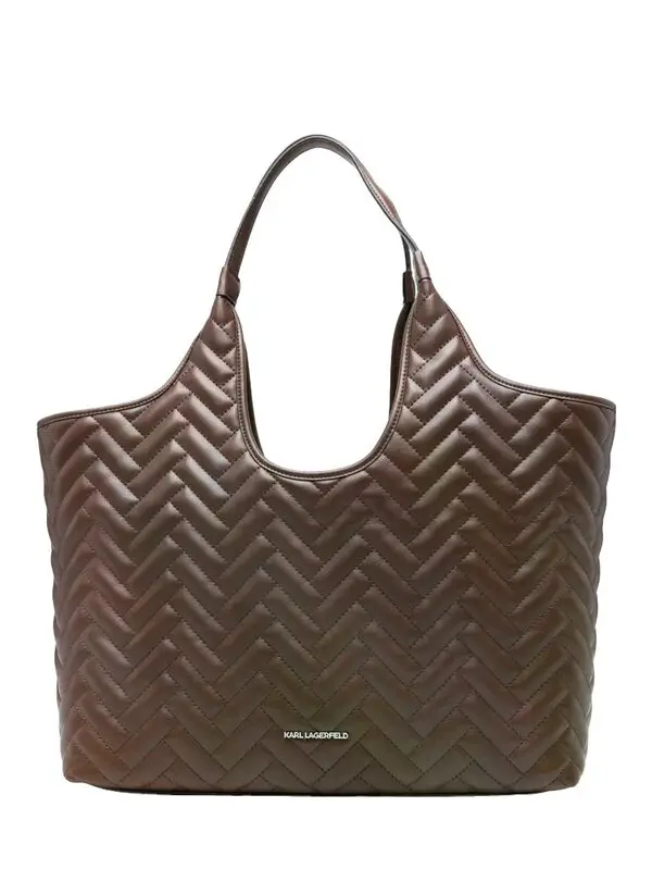 Karl Lagerfeld K/brick Quilted Tote Bag - Brown