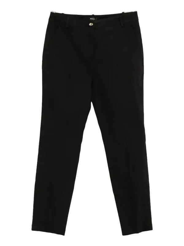 Pinko Bello Straight-leg Trousers - Black