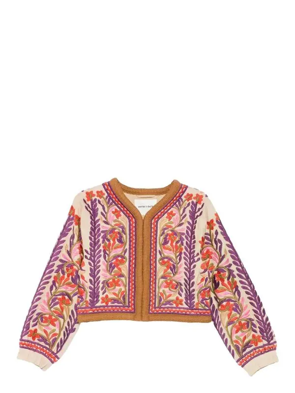 Antik Batik Suna Embroidered Jacket - Neutrals