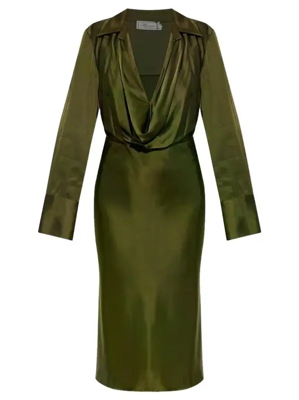 Blumarine Satin Dress - Green