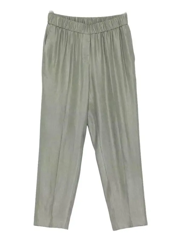 Peserico Elasticated-waistband Trousers - Green