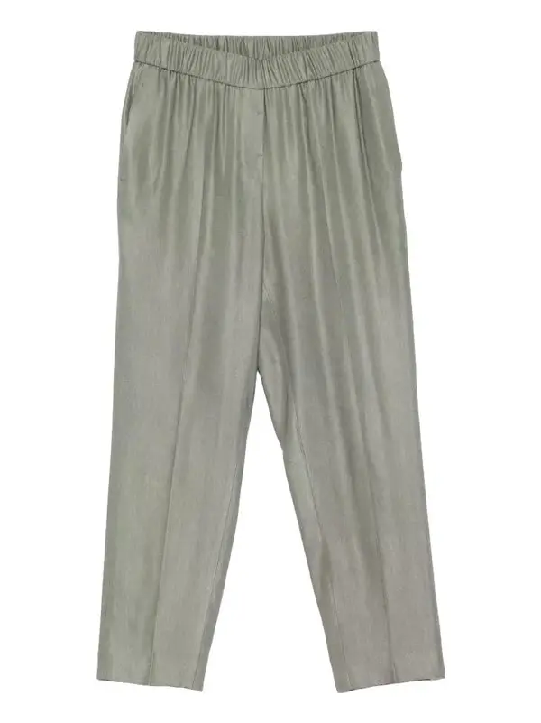 Peserico Elasticated-waistband Trousers - Green