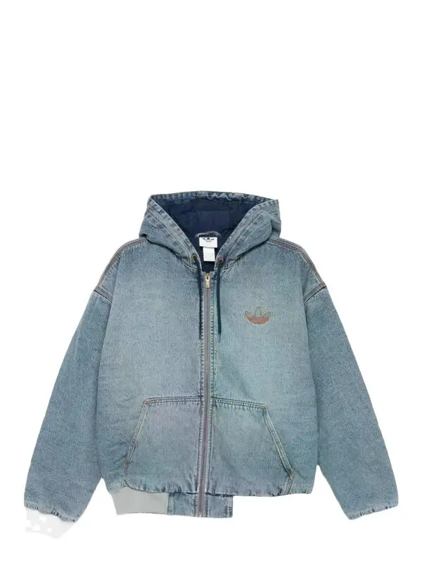 Adidas Hooded Zip Jacket - Blue