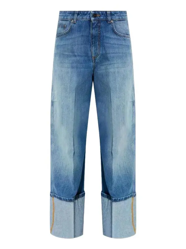 Givenchy Rolled-up Cuffs Jeans - Blue