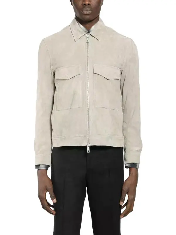 GIORGIO BRATO Shirt-collar Jacket - Neutrals