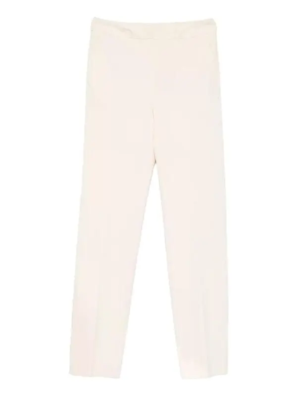 TWINSET Knitted Straight Leg Trousers - Neutrals