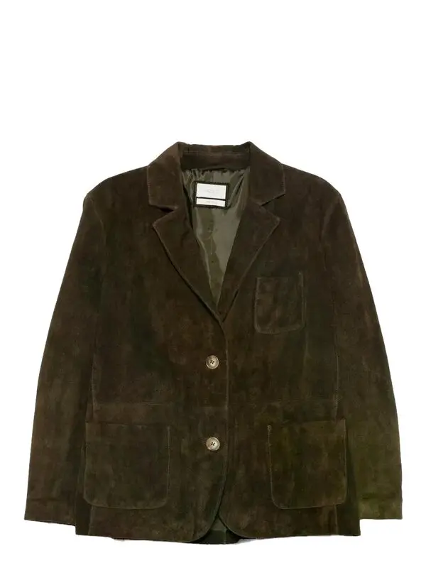 VICOLO Patch-pocket Single-breasted Jacket - Green