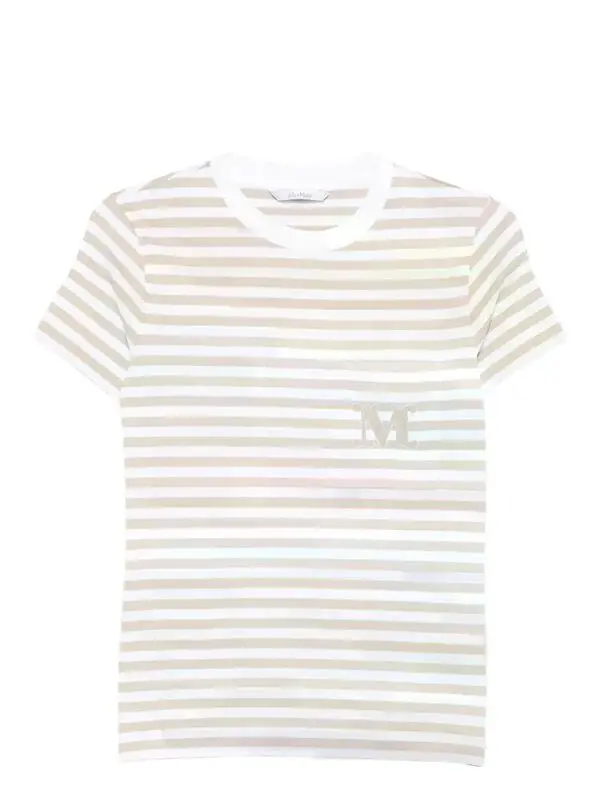 Max Mara Moboli Striped T-shirt - White