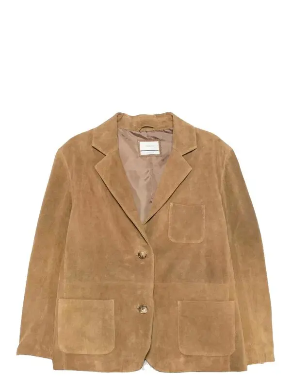 VICOLO Suede Blazer - Neutrals