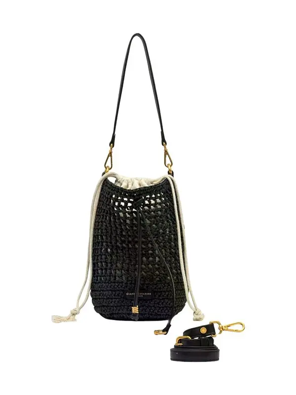 GIANNI CHIARINI Nefeli Bucket Bag - Black