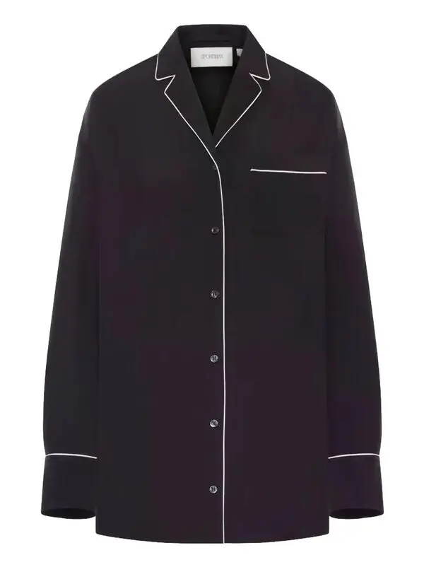 Sportmax Button-up Overshirt - Black