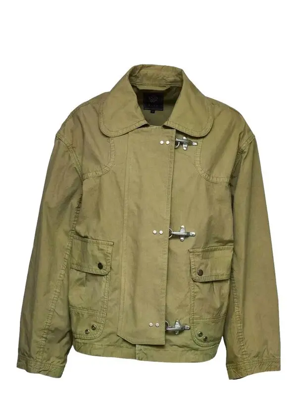 FAY Hook-fastening Pockets Bomber Jacket - Green