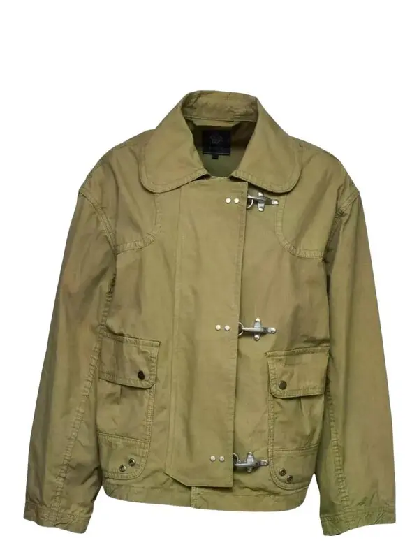 FAY Hook-fastening Bomber Jacket - Green