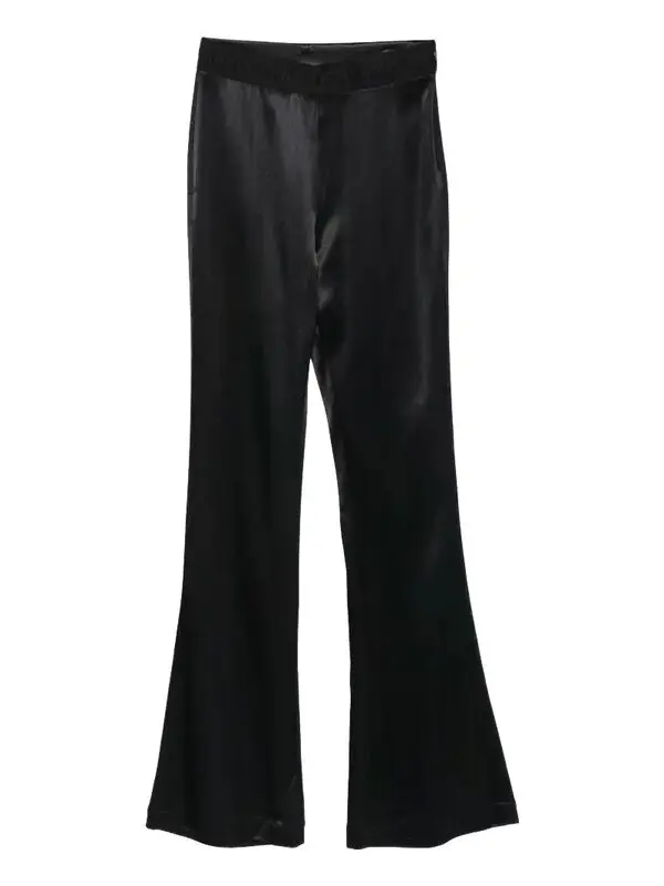 Versace Logo Waistband Trousers - Black
