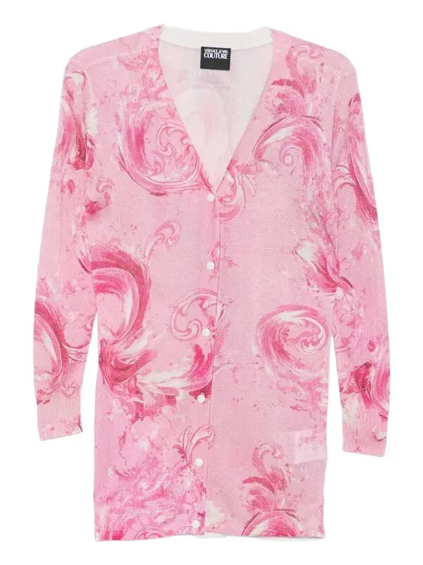 Versace Buttoned Cardigan - Pink