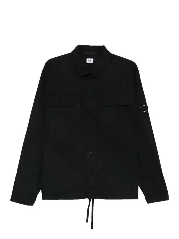 C.P. COMPANY Buttoned Pocket Shirt - Black
