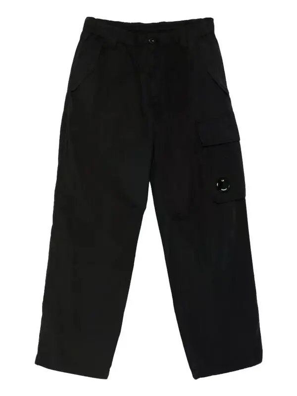 C.P. COMPANY Cargo Pocket Trousers - Black