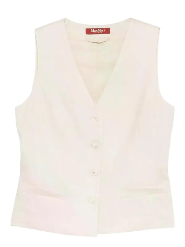Max Mara Buttoned Waistcoat - Neutrals
