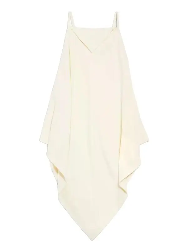 Balenciaga V-neck Blouse With Draping Panel - Neutrals