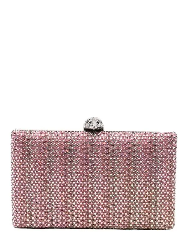 Kurt Geiger Kensington Crystal-embellished Mini Clutch - Pink