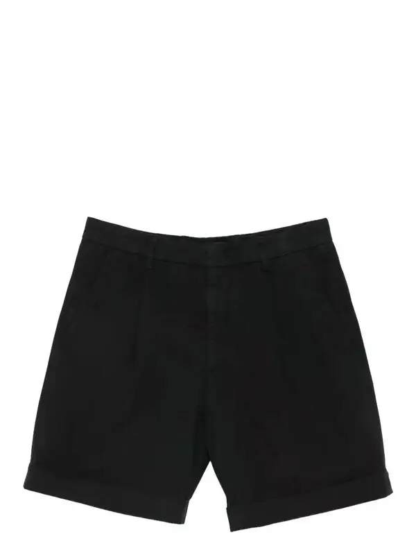 DONDUP Pleated Cuffed Shorts - Black