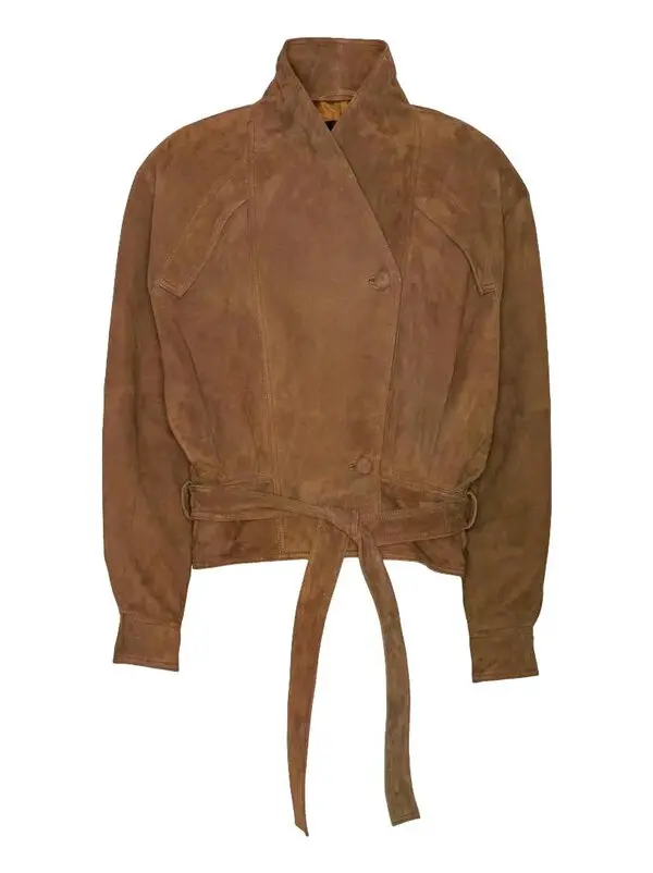 ROTATE BY BIRGER CHRISTENSEN Suede Jacket - Brown