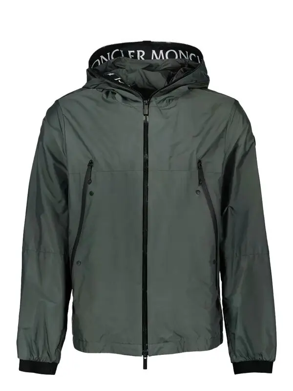 Moncler Hooded Zip Jacket - Green