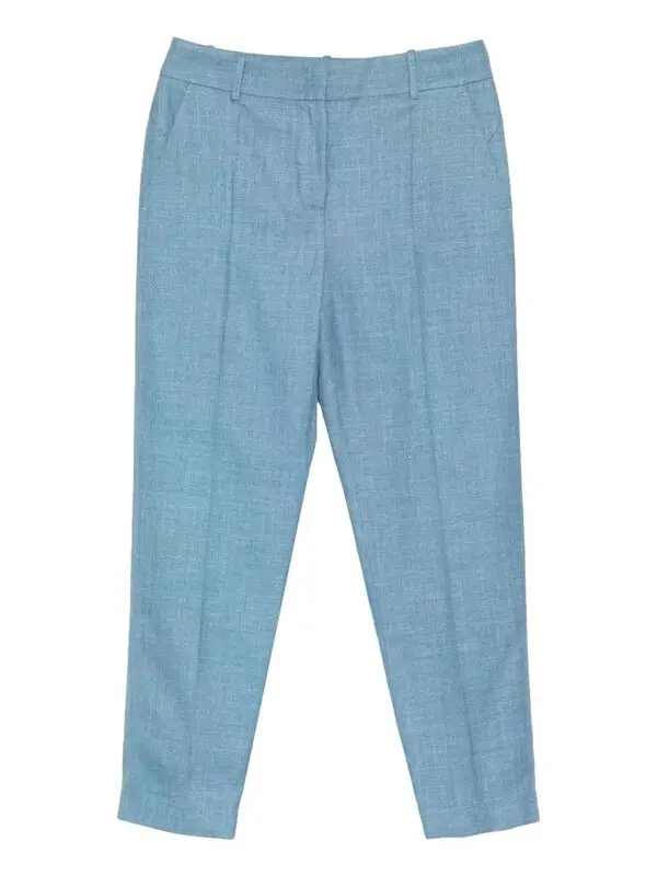 Eleventy Pleated Trousers - Blue