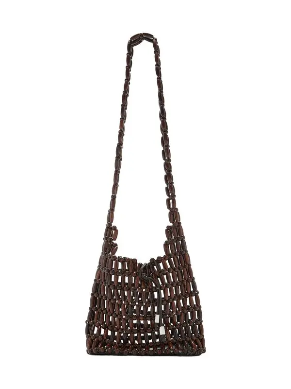 Staud Coronado Beaded Tote - Black