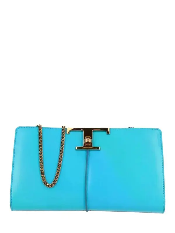 TOD'S T-logo Chain-strap Shoulder Bag - Blue