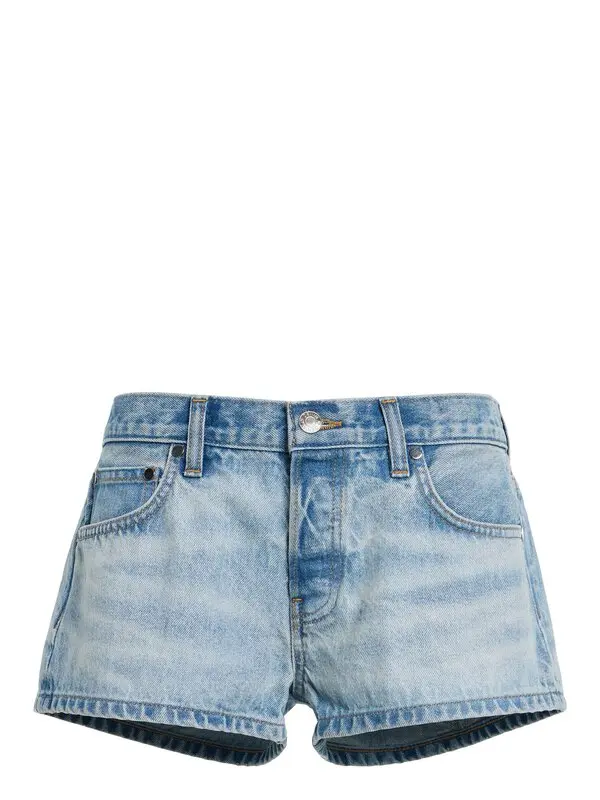 EB DENIM Portman Low-rise Denim Shorts - Light Wash