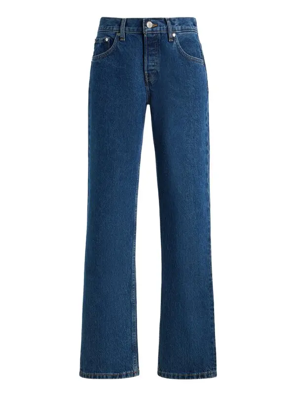 EB DENIM Ariel Rigid Mid-rise Straight-leg Jeans - Medium Wash