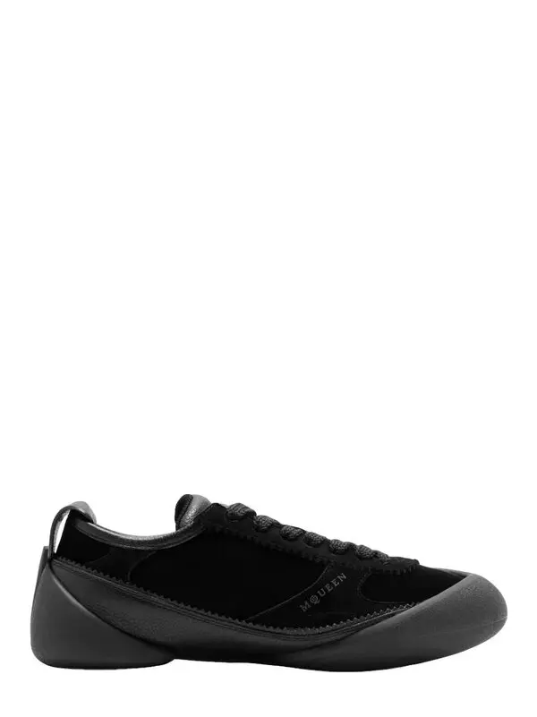 Alexander McQueen Flexion Leather Low-top Sneakers - Black