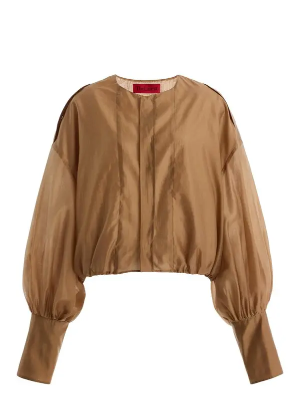 THE LATEST Dora Muslin Top - Brown