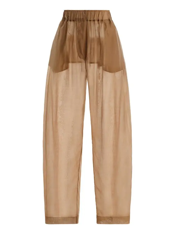 THE LATEST Diana Muslin Trousers - Brown