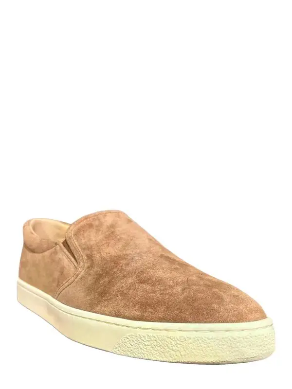 Brunello Cucinelli Round-toe Slip-on Sneakers - Brown