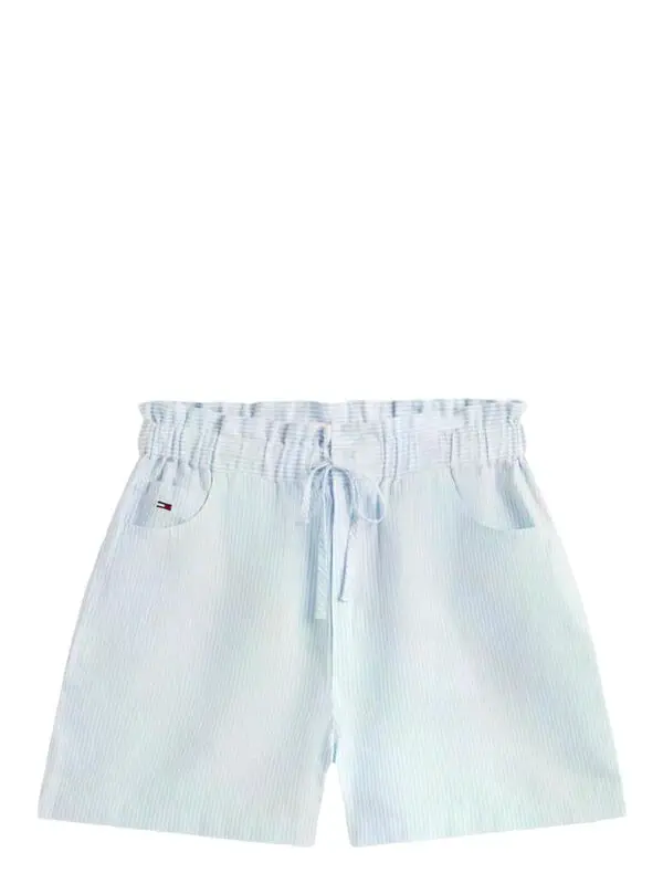 Tommy Hilfiger Striped Drawstring Shorts - Blue
