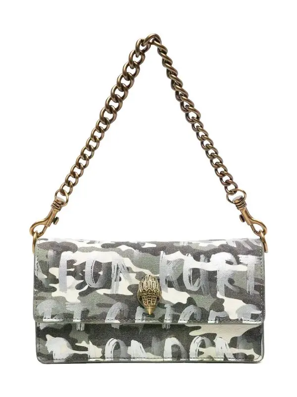 Kurt Geiger The Sloane Camouflage Tote Bag - Green