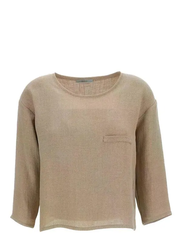 Dusan Pocket Round-neck T-shirt - Neutrals