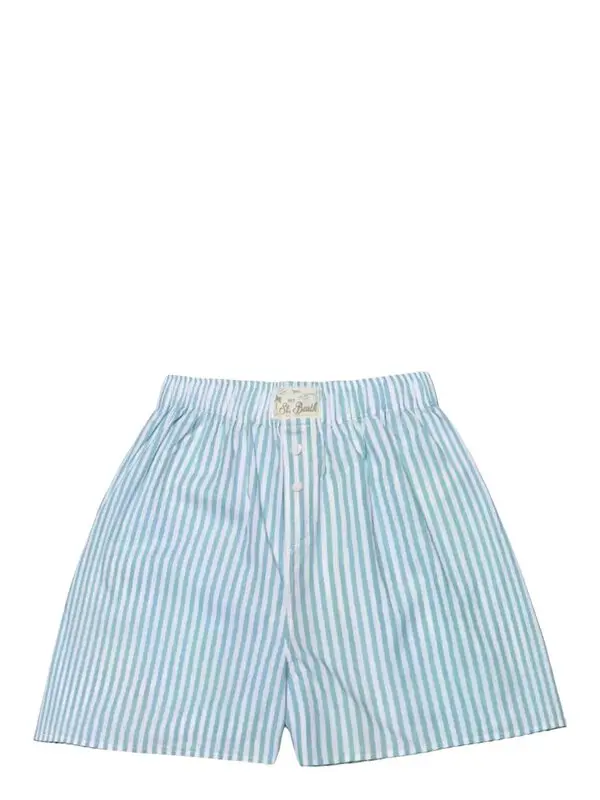 MC2 SAINT BARTH Striped Shorts - Blue