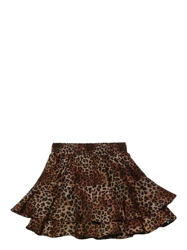 MC2 SAINT BARTH Leopard-print Mini Skirt - Neutrals