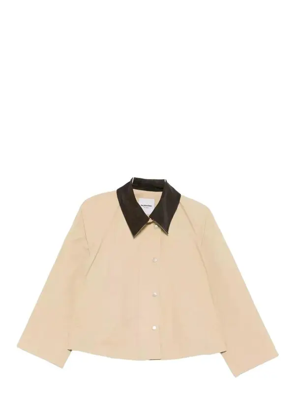 LA PISCINE Collared Jacket - Neutrals