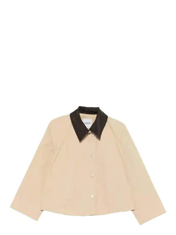 LA PISCINE Collared Jacket - Neutrals