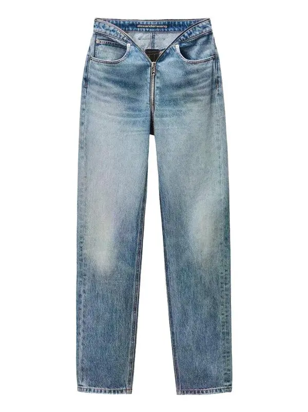 Alexander Wang Zip V-waist Jeans - Blue