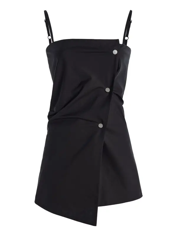 THE LATEST Dalla Cotton Poplin Top - Black