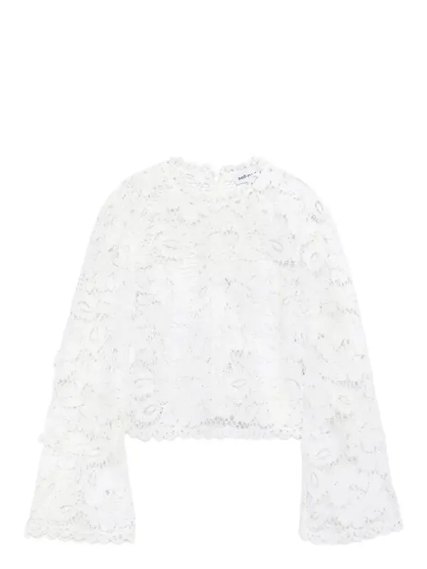 SELF-PORTRAIT Lace Top - White