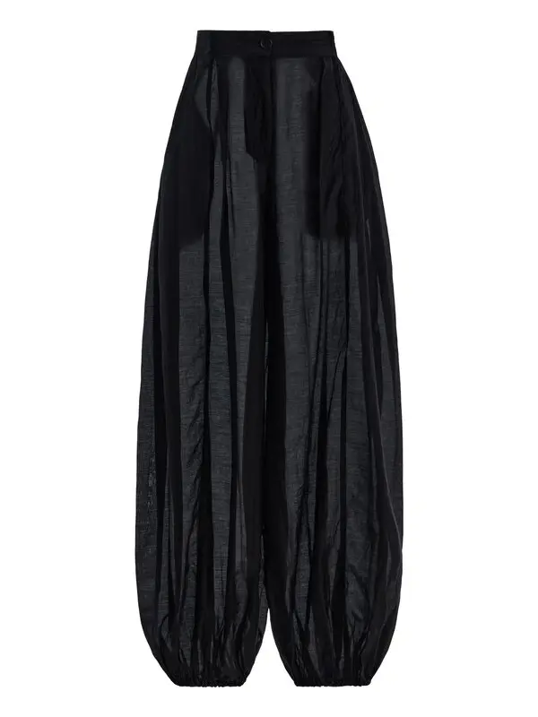 THE LATEST Dilan Muslin Balloon Pants - Black